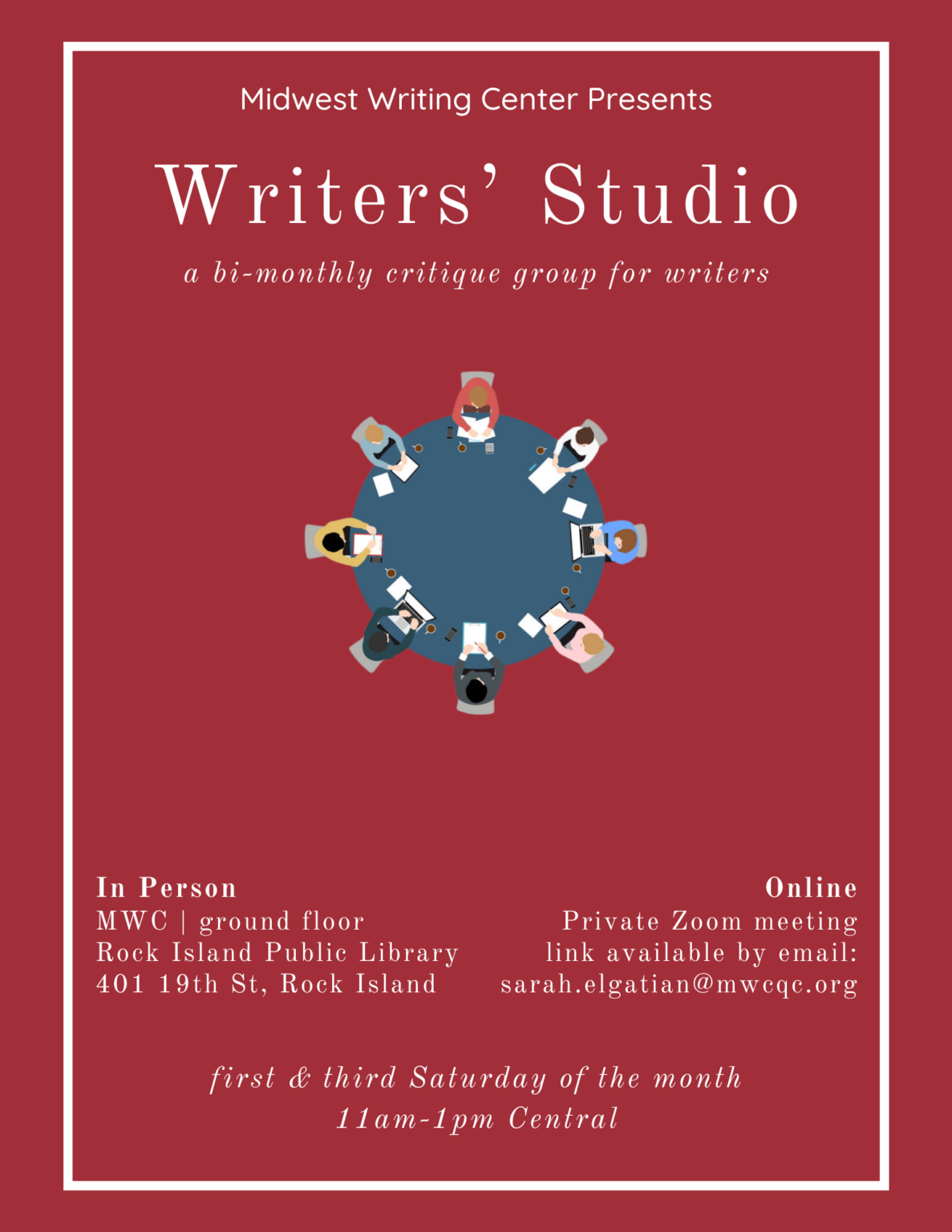 Writer’s Studio – the longest-running writing critique group in the QC ...