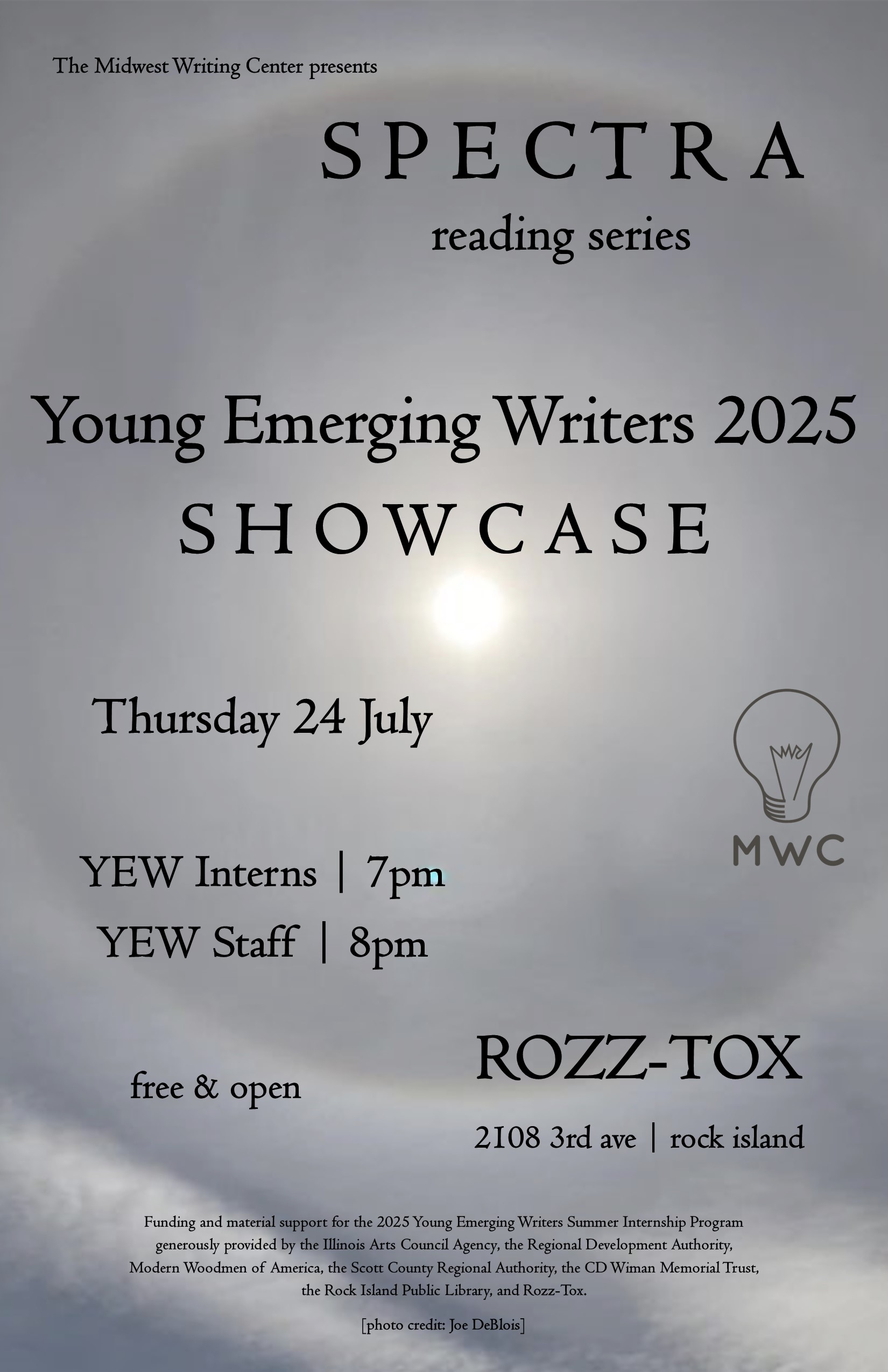 SPECTRA Reading Series: Young Emerging Writers 20th Anniversary ...